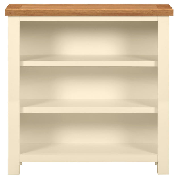Derwent Painted Small Wide Bookcase – Jersey Oak Furniture