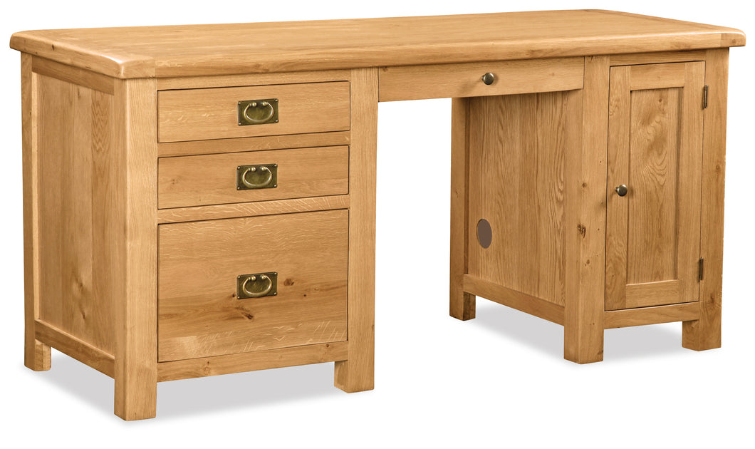Saltsburg Double Desk – Jersey Oak Furniture