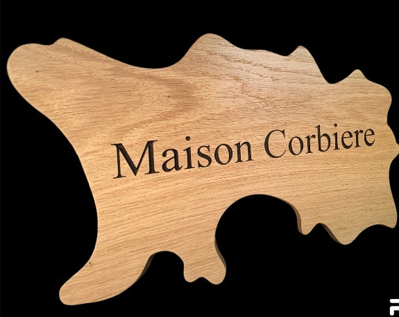 Jersey Island Shape House Sign – Jersey Oak Furniture
