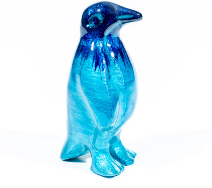 Small Brushed Aqua Penguin – Jersey Oak Furniture