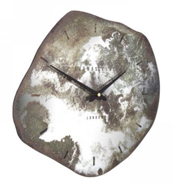 Jewel Wall Clock, Stone. – Jersey Oak Furniture