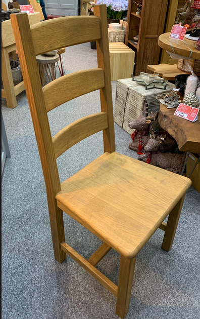 Solid Oak Ladder back chair – Jersey Oak Furniture