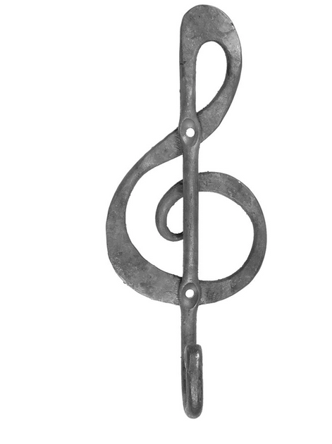 Wrought Iron Hook - Treble Clef – Jersey Oak Furniture