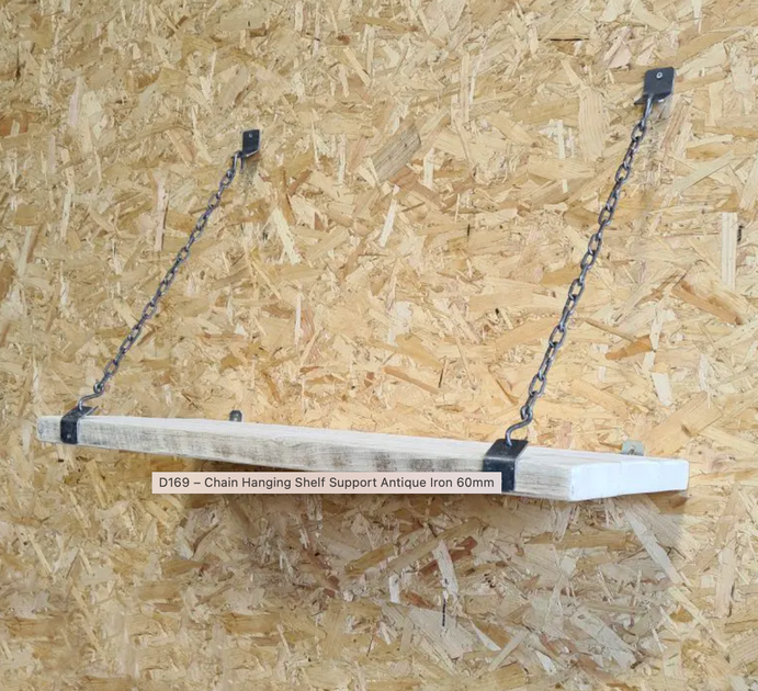 Chain Hanging Shelf Support Bracket – Jersey Oak Furniture