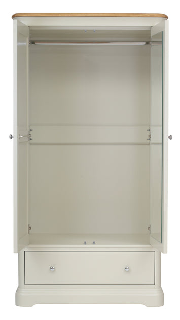 Compton Wardrobe - 1 Drawer – Jersey Oak Furniture