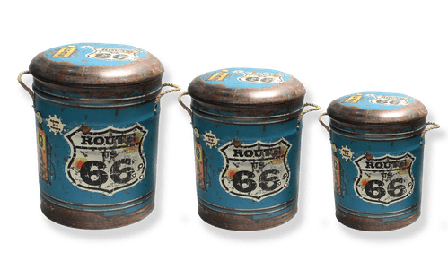 Route 66 Storage Stool – Jersey Oak Furniture